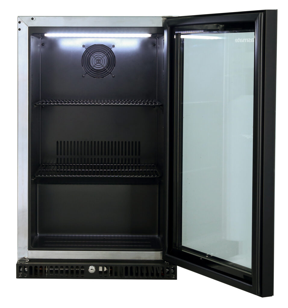Gasmate Premium 97L Glass Door Bar Fridge Perfect For Your Outdoor Kitchen