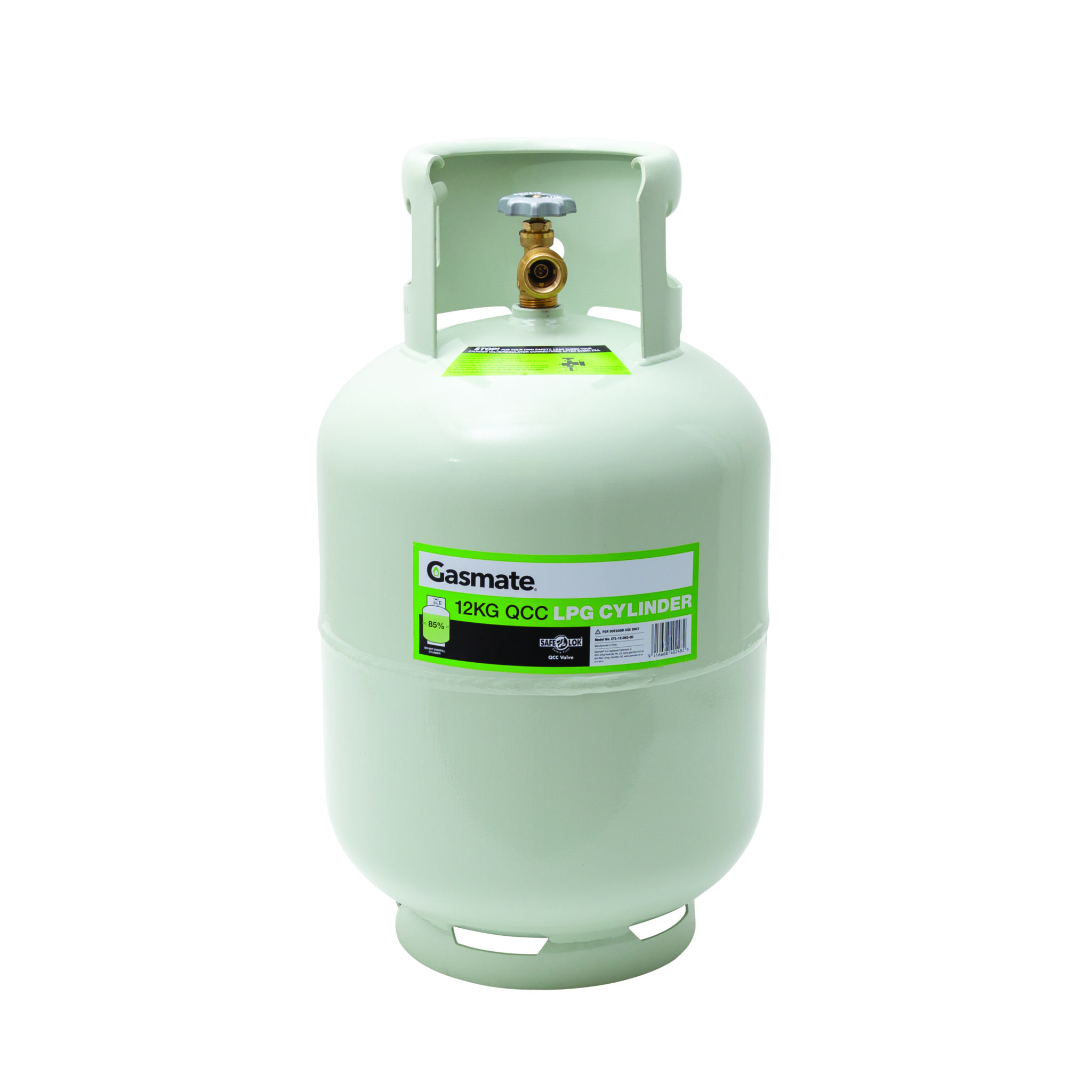 12KG LPG QCC Gas Cylinder For NZ BBQs, Outdoor Heaters & More | Gasmate