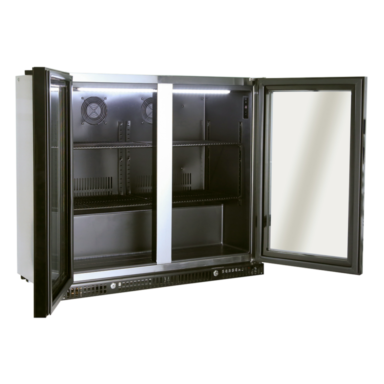 GASMATE PREMIUM DOUBLE DOOR BAR FRIDGE 187L - Gasmate